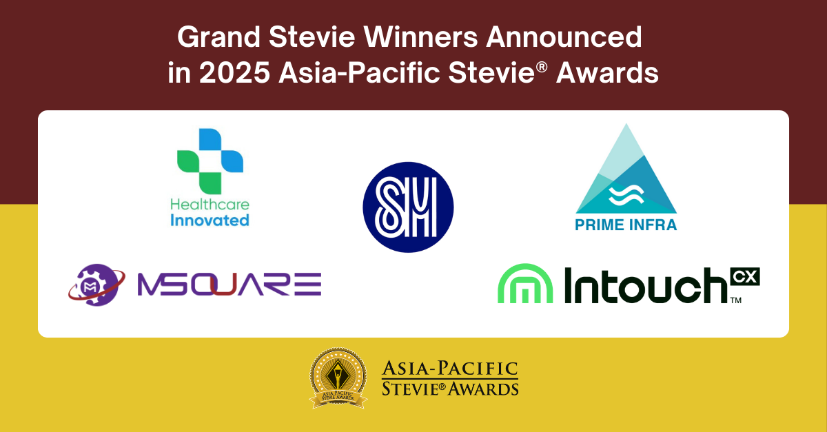 Grand Stevie Winners Announced in 2025 Asia-Pacific Stevie® Awards